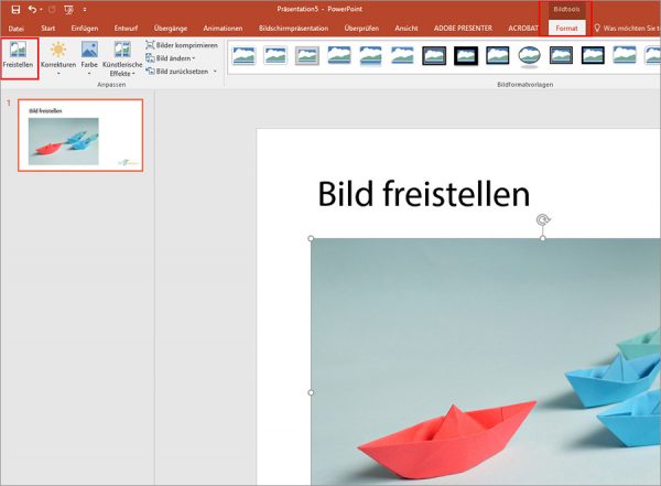PowePoint: Freistellen von Bildern | PCS Campus