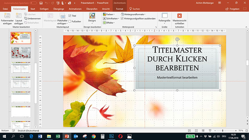 PowerPoint 2010: Schriftart in der kompletten Präsentation ändern