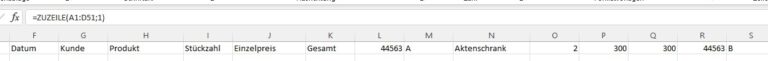 Excel Tabelle optimieren per Formel | PCS Campus